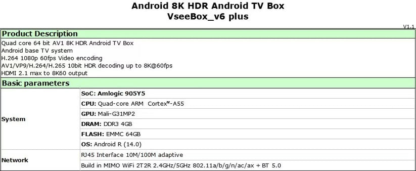 vSeeBox V6 Plus Android TV Box (2025 Latest) | Upgraded from V3 Plus ...