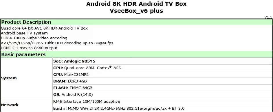 vSeeBox V6 Plus Android TV Box (2025 Latest) | Upgraded from V3 Plus ...