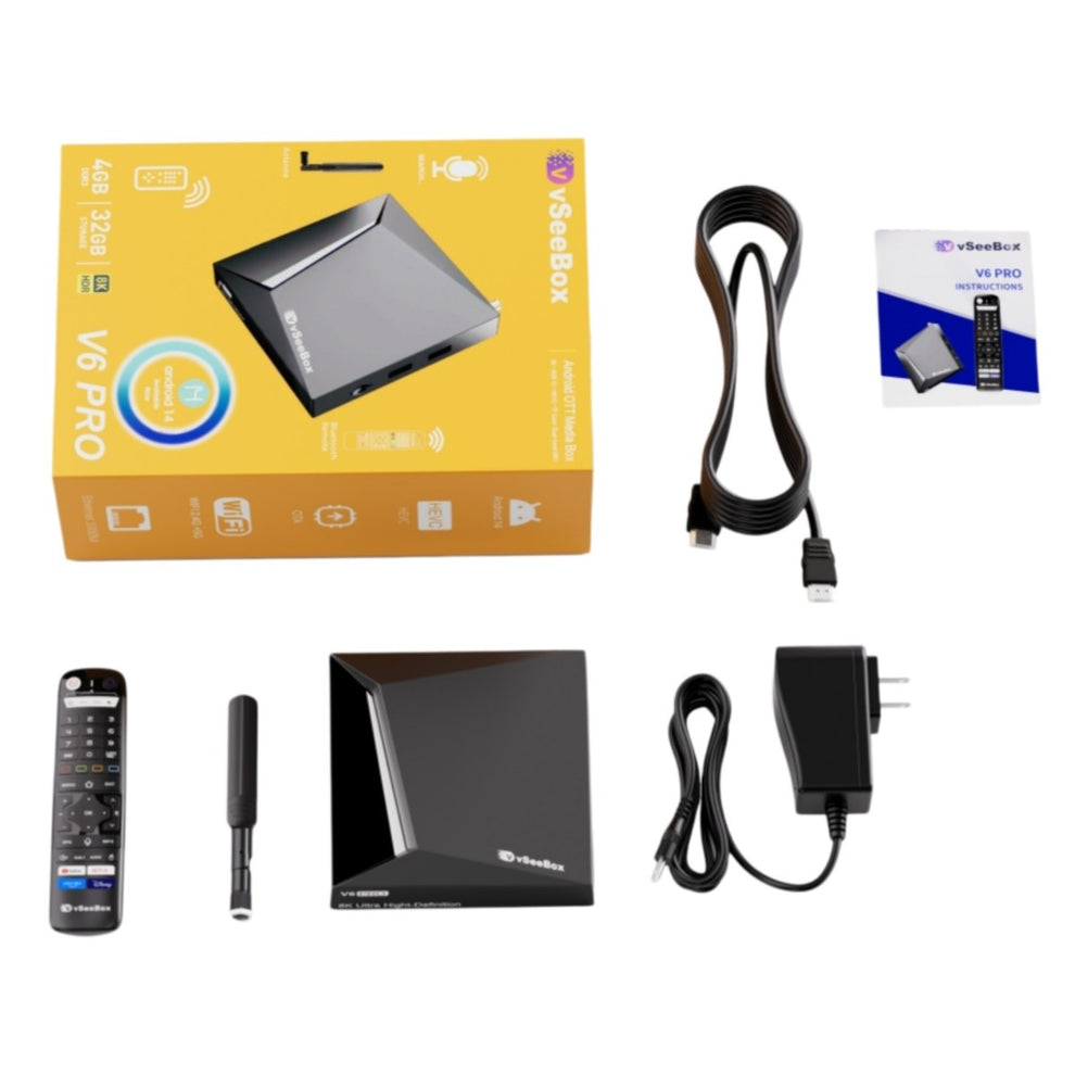 vSeeBox V6 Pro | Android 14 TV Box 8K Streaming USA – vSeeBox Official Shop
