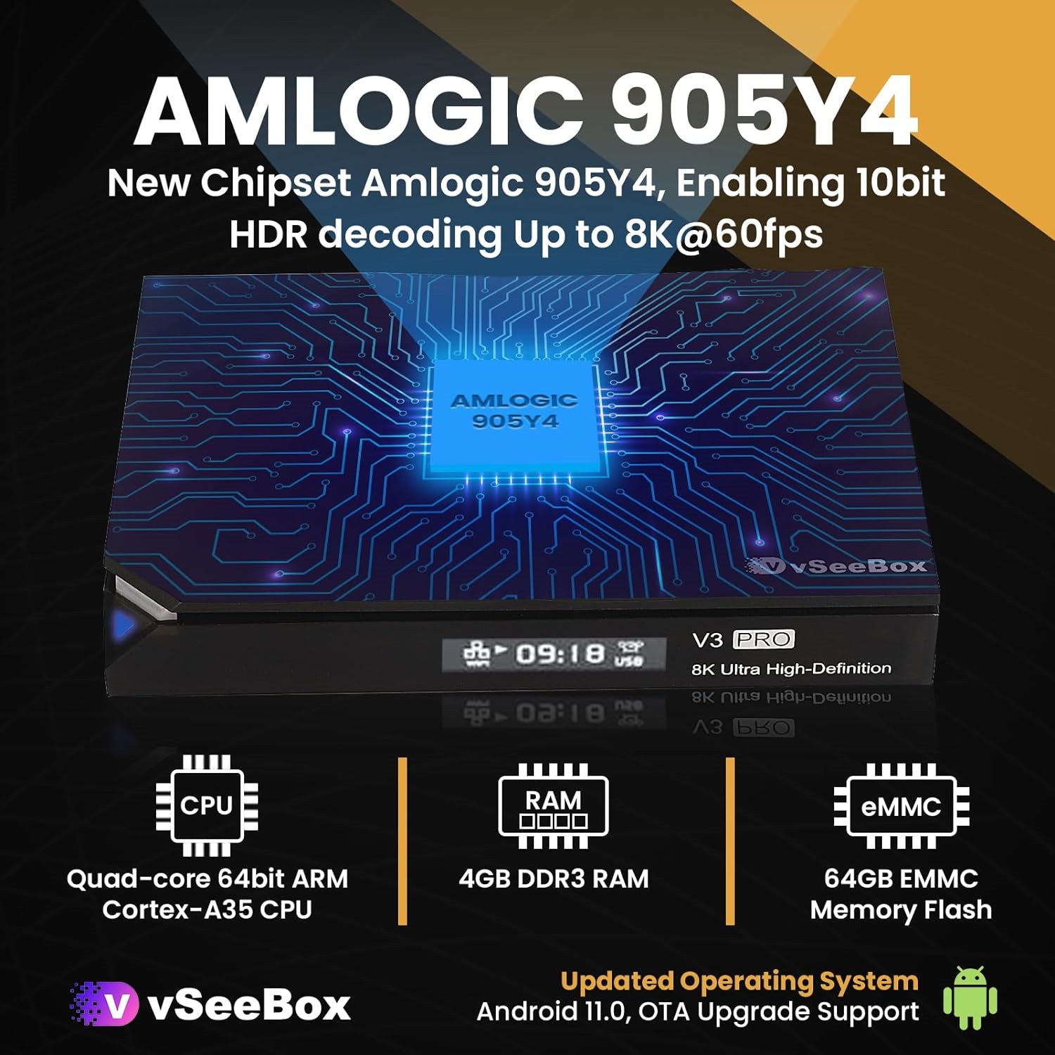 VSeeBox V3 Pro - Ultimate 8K Android TV Box | vSeeBox Official Store