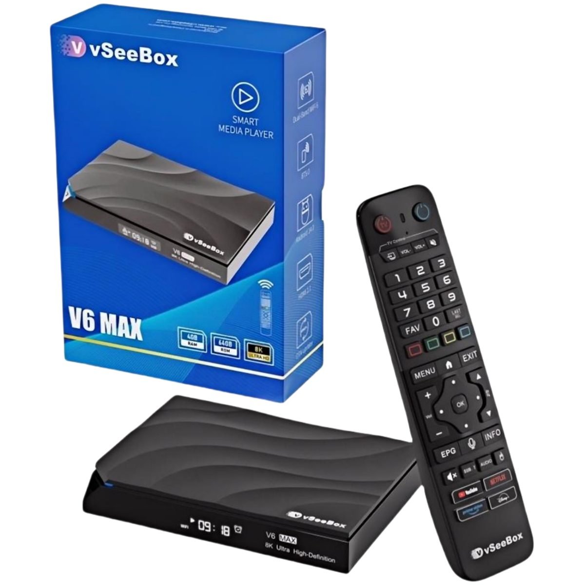 vSeeBox V6 Max Android TV Box (2025 Latest) | Upgraded from V3 Pro ...