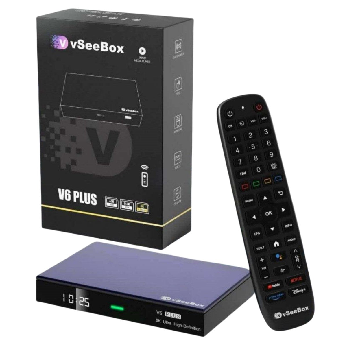 vSeeBox V6 Plus Android TV Box (2026 Latest) | Upgraded from V3 Plus ...